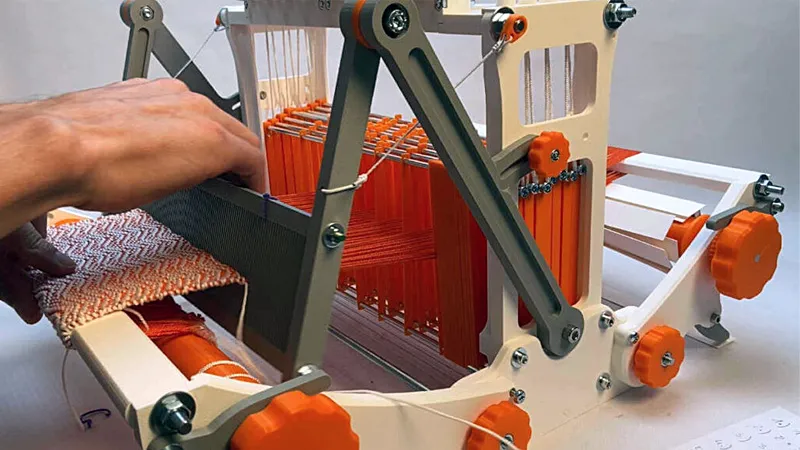 This 3D Printed Table Loom Resembles A Modern Twist on Traditional ...