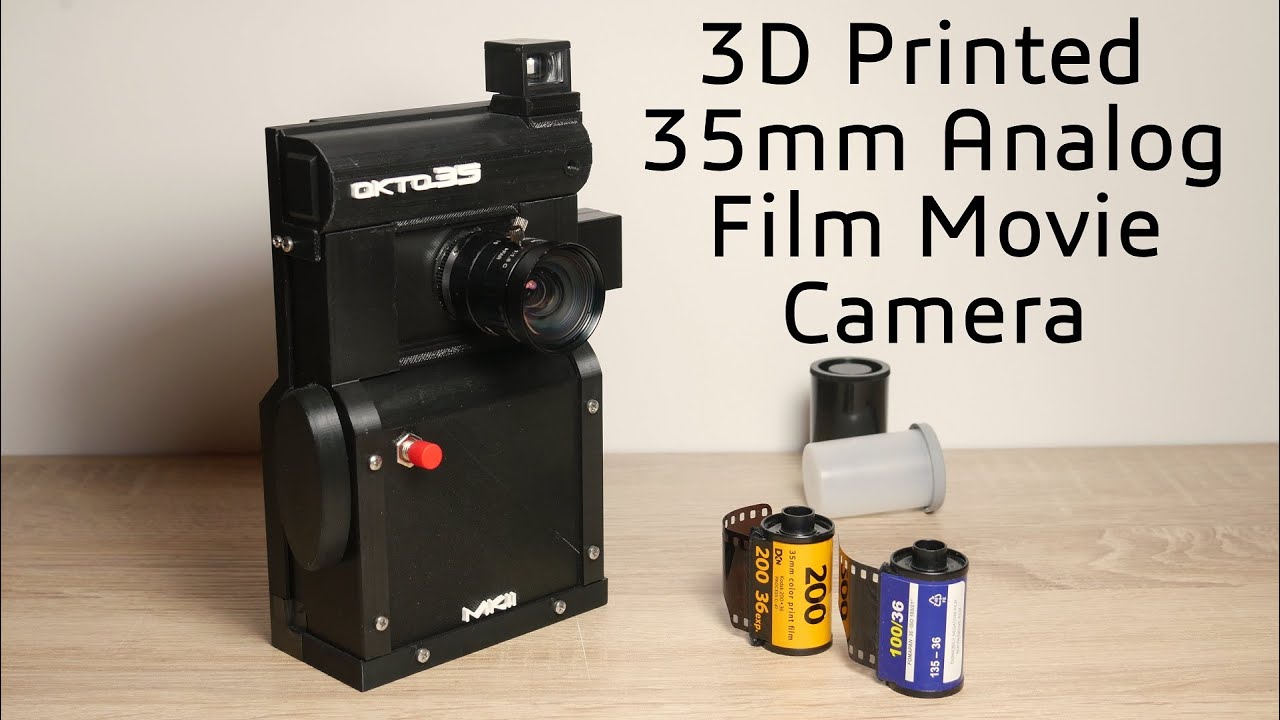 OKTO35 is a 3D Printed 35mm Analog Film Movie Camera - 3D Printing