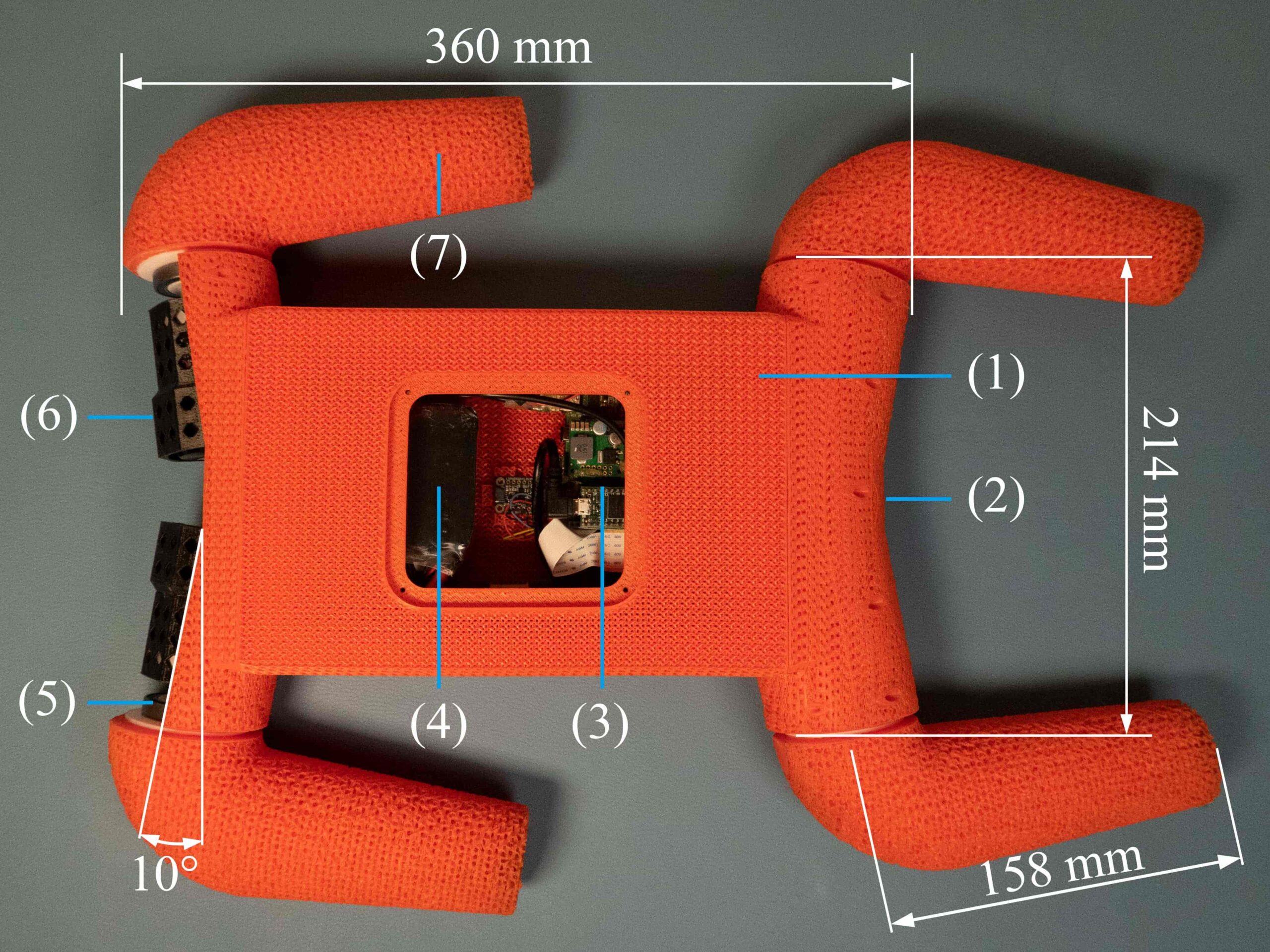 This Robot Has a Flexible Body which is 3D Printed with TPU on a ...