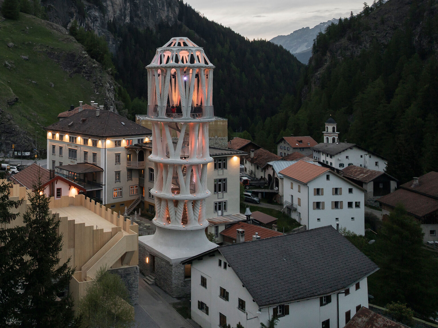 30-Meter 3D Printed Tor Alva Tower Unveiled in Swiss Alps - 3D Printing